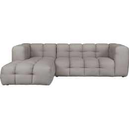 Ecksofa, B:276cm H:75cm T:178cm, beige, LeGer Home by Lena Gercke, 100% Polyester, Wohnzimmer, Sofas, "TALISHA L-Form Designersofa, moderne Steppung,