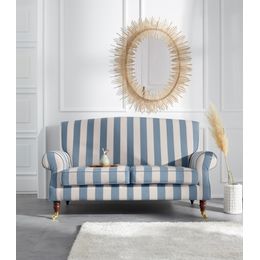 2-Sitzer Home Affaire, B:160cm H:90cm T:93cm, bunt, Samtoptik (100% Polyester);Baumwollmix (50% Baumwolle, 50% Polyester), Sofas, "Rennes", in