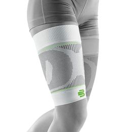 Bauerfeind Herren Bandage "Compression Sleeves Upper Leg", Gr. M, grau, Obermaterial: 57% Baumwolle, 41% Polyester, 2% Elasthan, Bandagen, mit