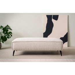 Hocker Home Affaire, B:140cm H:44cm T:65cm, beige, Wohnzimmer, Hocker, "TVINNU, mit Kedernaht, Cord u. Flachgewebe", zur Serie TVINNU, gemütlicher