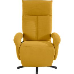 Sit & More TV-Sessel SIT & MORE, B:74cm H:112cm T:82cm, gelb, 98% Polyester 2% Polyamid, Sessel, "Tycoon", wahlweise manuell, mit zwei Motoren oder mit Akku