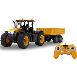 Jamara Kinder RC-Auto "JCB Fastrac Traktor mit Kippanh&auml;nger 1:24 - 2,4 GHz", gelb, Kunststoff, B:11,5cm H:13,5cm T:44cm, Fernlenkfahrzeuge, mit