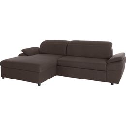 Ecksofa, B:278cm H:98cm T:165cm, braun, exxpo - SOFA FASHION, Wohnzimmer, Sofas, "Kyoto, inkl. Kopfteil- und Armteilverstellung, hoher Sitzkomfort",