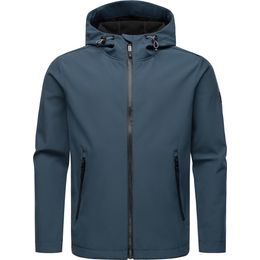Ragwear Herren Softshelljacke "Shellwie Warm", blau, Gr. S, Obermaterial: 92% Polyester, 8% Elasthan, Innenfutter: 100% Polyester, Jacken,