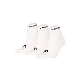 Head Herren Sneakersocken "Socken Elements All Sport Quarter 3P 3er Pack", Gr. 39, weiß, Obermaterial: 73% Baumwolle CO. 23% Polyester PES. 2%