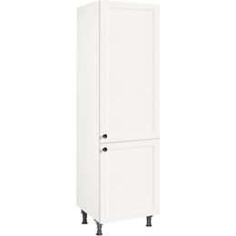 Hochschrank Nobilia, B:60cm H:216,6cm T:58,3cm, wei&szlig;, K&uuml;che, Schr&auml;nke, ""Cascada", Ausrichtung w&auml;hlbar, mit zwei T&uuml;ren, vormontiert", Breite/H&ouml;he: