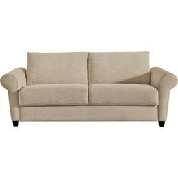 Schlafsofa Bali, B:211cm, beige, 92% Polyester, 8% Polyacryl, Jugendzimmer, Sofas, "ELISA Dauerschl&auml;fer in 140 und 160er Breite", komfortabler