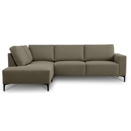 Ecksofa Home Affaire, B:256cm H:85cm T:198cm, gr&uuml;n, 100% Polyester, Wohnzimmer, Sofas, "Tournon, L-Form, Breite 256 cm, Webstoff, Chenille",