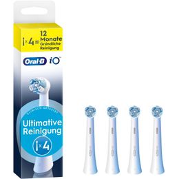 Oral-B Herren Aufsteckbürsten "iO Ultimative Reinigung", 4 Stk., weiß, Zahnbürstenköpfe, für fortgeschrittene Tiefenreinigung und Plaque-Entfernung