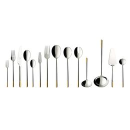 Villeroy & Boch VILLEROY & BOCH Besteck-Set "Tafelbesteck Ella 70er Set silber-gold", gold, Essbesteck-Sets