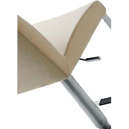 mayer Sitzm&ouml;bel Barhocker MAYER SITZM&Ouml;BEL, B:40cm H:59cm T:36cm, beige, K&uuml;che, Hocker, "Bar- und Tresenhocker myBREAK", Gestell Edelstahl geb&uuml;rstet