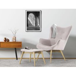 Sessel Home Affaire, B:71cm H:90cm T:87cm, rosa, Struktur fein (100% Polyester);Samtoptik (100% Polyester);Luxus-Microfaser (100% Polyester), Sessel,