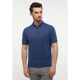 Eterna Herren Poloshirtdenim, Gr. XXXL, 27% cotton, 73% Leinen, Shirts