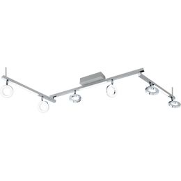 Eglo Deckenspot "CARDILLIO 1 Deckenstrahler, Alu, Stahl und Kunststoff, IP20, Flurlampe", 9, silber, Wohnzimmer, Leuchten, Spot, L158,5 x B8,5 cm,