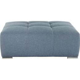 Jockenh&ouml;fer Hocker, B:119cm H:47cm T:100cm, blau, JOCKENH&Ouml;FER GRUPPE, Korpus/Basismaterial: 97% Polyester, 3% Baumwolle. Sitzfl&auml;che: 97% Polyester, 3% Baumwolle,