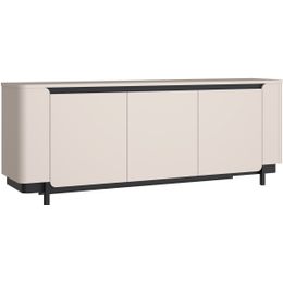 Sideboard FORTE, B:204,9cm H:77,9cm T:44,8cm, beige, Spanplatte, Wohnzimmer, Sideboards, "Vodol", Sideboard, Stauraum, Soft Close