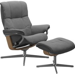 stressless "Mayfair" Set, Relaxsessel mit Hocker, mit Hocker, mit Cross Base, Gr&ouml;&szlig;e S, M & L, Holzakzent Eiche