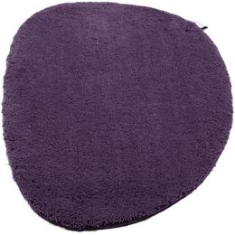 Badematte Tom Tailor HOME, H:27mm, lila, Polyester, Badematten, "Cozy Bath UNI", Badteppich, Uni Farben, rechteckig, rund und oval erh&auml;ltlich