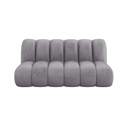 2,5-Sitzer, B:185cm H:84cm T:108cm, grau, LeGer Home by Lena Gercke, 100% Polyester, Sofas, "Priya Designersofa, moderne Steppung, auch in Boucl&eacute;",