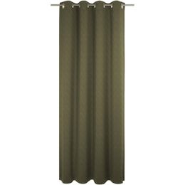 Vorhang WIRTH, B:132cm H:345cm, gr&uuml;n, Baumwolle, Polyester, Wohnzimmer, Gardinen, "Torbole", nach Ma&szlig;