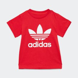 Mädchen T-Shirt "TREFOIL TEE", rot, Gr. 68, adidas originals, Obermaterial: 100% Baumwolle, Shirts