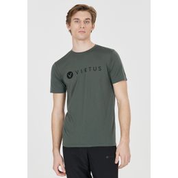 Virtus Herren Funktionsshirt "EDWARDO", grün, Gr. L, unifarben, 85% Polyester, 15% Viskose, Shirts, mit schnell trocknender QUICK DRY Technologie
