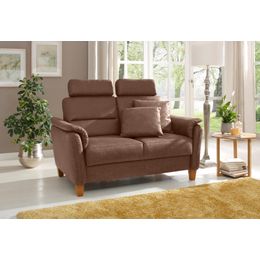 2-Sitzer Home Affaire, B:149cm H:89cm T:89cm, braun, 100% Polyester;Struktur (100% Polyester);Luxus-Microfaser in Lederoptik (100% Polyester), Sofas,