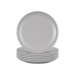 Seltmann Weiden Brotteller "Brotteller Amina &oslash; 16,3 cm 6er Set", L:16,3cm, silber, Speiseteller