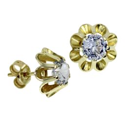 OSTSEE-SCHMUCK Damen Paar Ohrstecker "- Pia 6 mm - Gold 333/000 - sy. Aquamarin", Gelbgold 333, gold, Gelbgold 333, Ohrringe