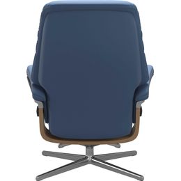 stressless "Sunrise" Set, Relaxsessel mit Hocker, mit Hocker, mit Cross Base, Gr&ouml;&szlig;e S, M & L, Holzakzent Eiche