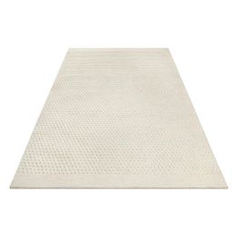 Wollteppich Wecon Home, B:140cm H:11mm L:200cm, beige, Schurwolle, Wohnzimmer, Teppiche, "Hamptons THIRTYEIGHT", L&auml;ufer, Schurwolle, Kurzflor, Wohn-