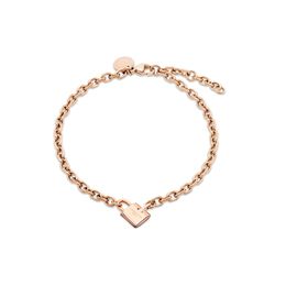 Damen Armband "Schmuck Geschenk Edelstahl Armkette The Love Bond", 21cm, Edelstahl, rosa, Liebeskind Berlin, Edelstahl, Armbänder