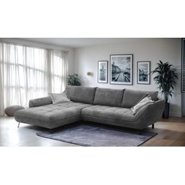 Ecksofa, B:324cm H:92cm T:203cm, silber, exxpo - SOFA FASHION, Wohnzimmer, Sofas, "Biarritz modern und elegantes Mega Sofa mit tollem Sitzkomfort,