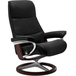 Relaxsessel stressless, B:78cm H:108cm T:78cm, schwarz, Leder BATICK: BATICK ist ein leicht korrigiertes, durchgef&auml;rbtes und genarbtes M&ouml;belleder,