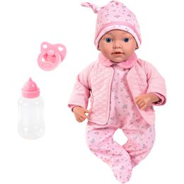 BAYER Baby Babypuppe "Reborn Baby, 38 cm rosa", rosa, Puppen