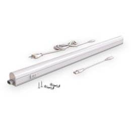 B.K.LICHT LED Lichtleiste, 1, H: 3cm, weiß, Küche, Leuchten, Lichtleiste, Küchenlampe, Stecksystem, 15W 1.200 Lumen 4.000K, weiß