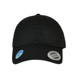 Flexfit Herren Flex Cap "Flexfit Unisex Ecowash Dad Cap"schwarz, unifarben, 100% Baumwolle, Caps