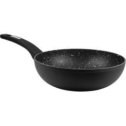 CS KOCH-SYSTEME Wok "Marburg", Ø 24cm + Höhe 7,5cm, schwarz, Pfannen, Induktion