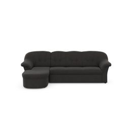 Ecksofa DOMO collection, B:238cm H:82cm T:141cm, braun, 92% Polyester, 8% Nylon, Wohnzimmer, Sofas, "Pegnitz, elegante Rückensteppung, kompakte