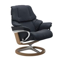 stressless "Reno" Set, Relaxsessel mit Hocker, mit Hocker, mit Signature Base, Gr&ouml;&szlig;e S, M & L, Gestell Eiche