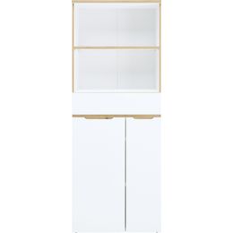 Aktenschrank Innostyle, B:75cm H:197cm T:38cm, weiß, Holzwerkstoff, MDF, Büro, Schränke, "Memphis Aktenschrank, 75x197x38cm (B/H/T)", 2 türig, 1