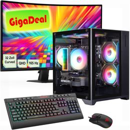 GAMEMAX PC-Komplettsystem "GigaDeal Infinity Mini 2579 Ryzen 5 7500F RTX 5060 32GB DDR5 1TB SSD", Microsoft Windows 11 Home (64 Bit), 32 GB RAM 1.000