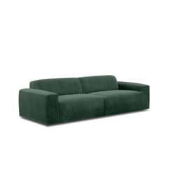 Big-Sofa Trendmanufaktur, B:254cm H:72cm T:107cm, gr&uuml;n, 88% Polyester, 12% Polyacrl, Sofas, "Braga, mit hochwertigem Kaltschaum, Megasofa, in Cord
