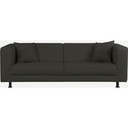 3-Sitzer Home Affaire, B:202cm H:68cm T:88cm, braun, Sofas, "Bengo", mit Steppung im Sitz- und Rückenbereich, incl. Zierkissen
