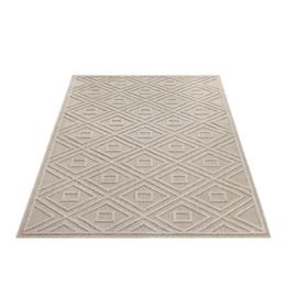 Outdoorteppich, B:120cm H:8mm L:170cm, beige, Ayyildiz Teppiche, Polypropylen, Teppiche, "PATARA 4956", L&auml;ufer / Pflegeleicht / Strapazierf&auml;hig / In-