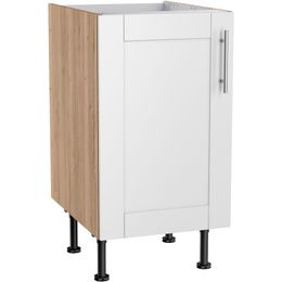 Sp&uuml;lenschrank KOCHSTATION, B:45cm H:87cm T:58,4cm, braun, K&uuml;che, Schr&auml;nke, "KS-Ahus", Breite 45 cm