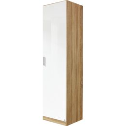 Drehtürenschrank Rauch, B:47cm H:210cm T:54cm, weiß, Holzwerkstoff, Schränke, "Kleiderschrank Schrank Garderobe Schlafzimmerschrank CELLE", in 4