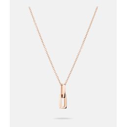Damen Kette mit Anhänger "Schmuck Geschenk Edelstahl Halskette Festive Mini Link", Edelstahl, L: 45 B: 2mm, rosa, Liebeskind Berlin, Edelstahl,