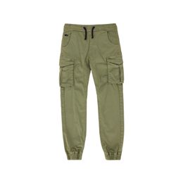 Mädchen Jogginghose "Cotton Twill Jogger K", grün, Gr. 10, Alpha Industries, Obermaterial: 98% Baumwolle, 2% Elastan; Futter: 100% Baumwolle, Hosen