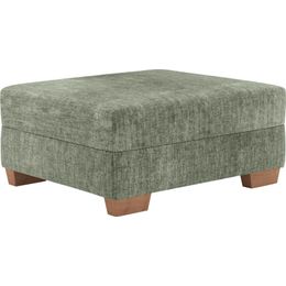 Hocker MR. COUCH, B:98cm H:44cm T:82cm, gr&uuml;n, Dolce (100% Polyester), Wohnzimmer, Hocker, "Hilla", Mit Federkern, wahlweise mit